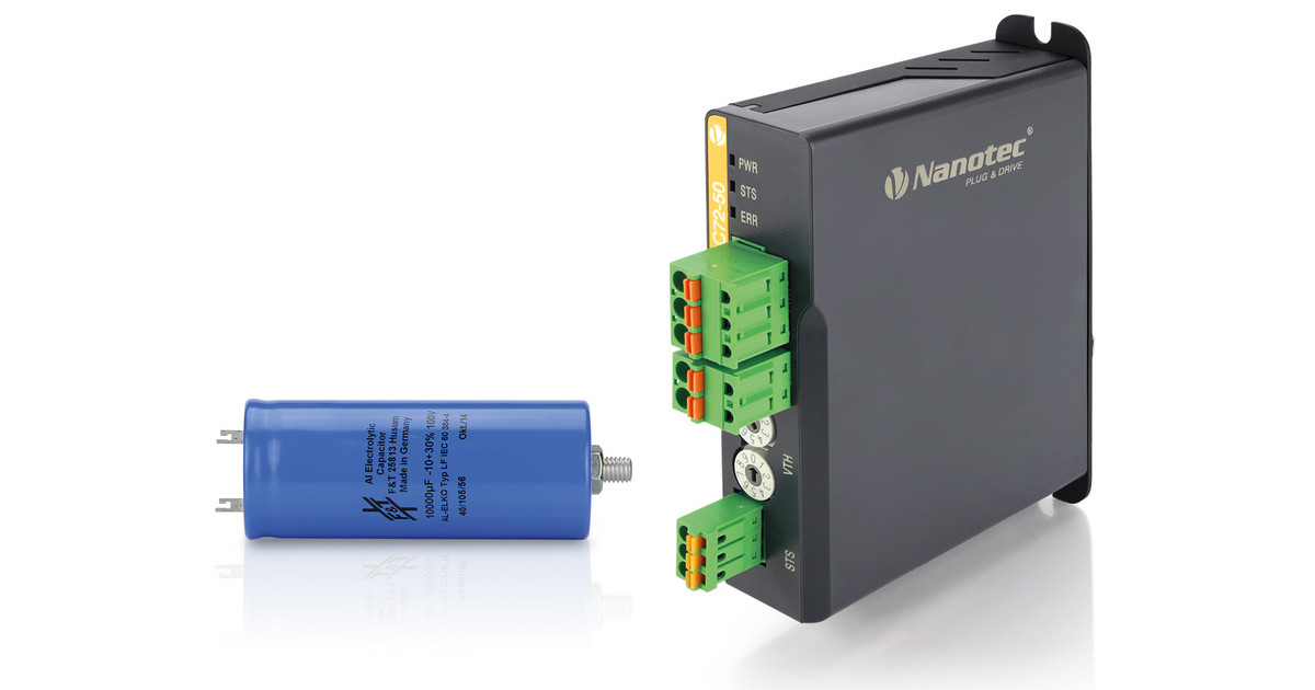 Back-EMF protection with charge capacitor and… | Nanotec