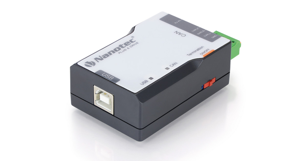 ZK-USB-CAN-1 - Converter from USB to CANopen | Nanotec